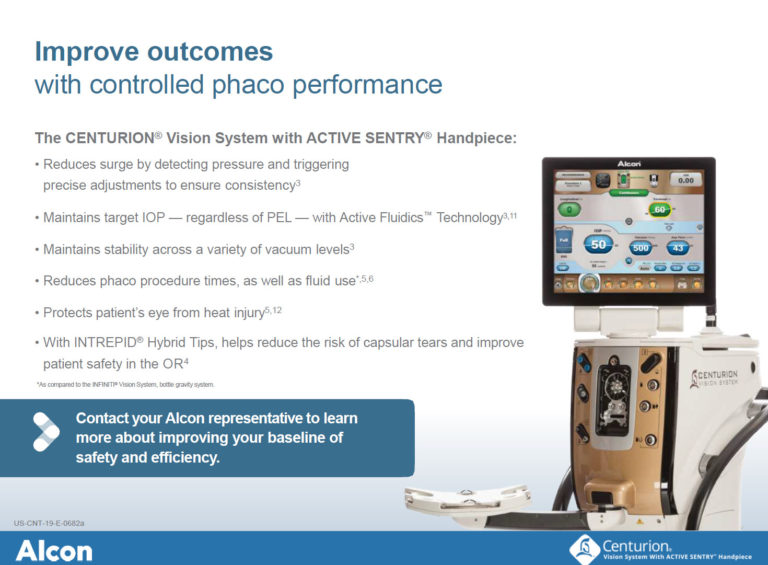 Το νέο, επεμβατικό σύστημα φακοθρυψίας Alcon Centurion με τεχνολογία ...