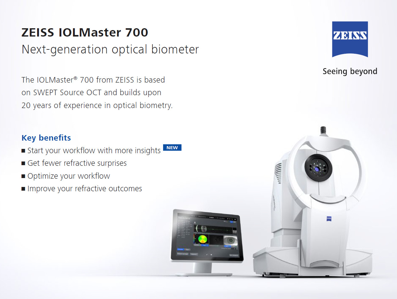 Το διαγνωστικό σύστημα οπτικής Swept Source βιομετρίας Zeiss IOL Master ...